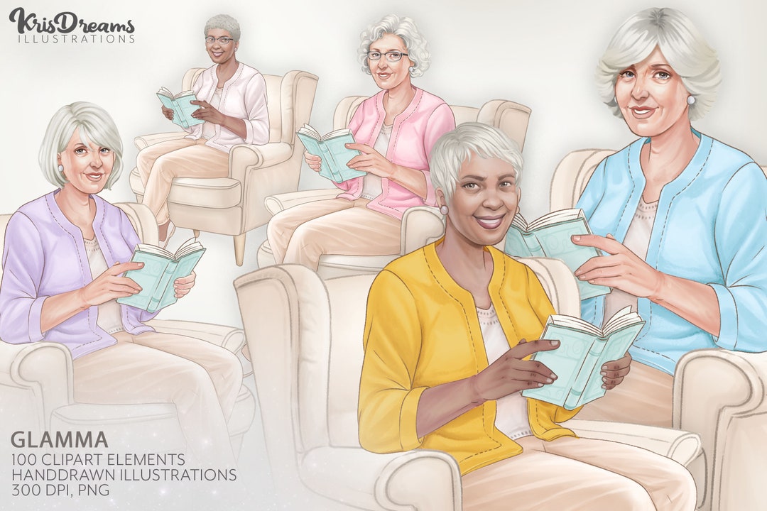 African American Woman Clipart, Mature Ladies Clipart, Black Woman ...