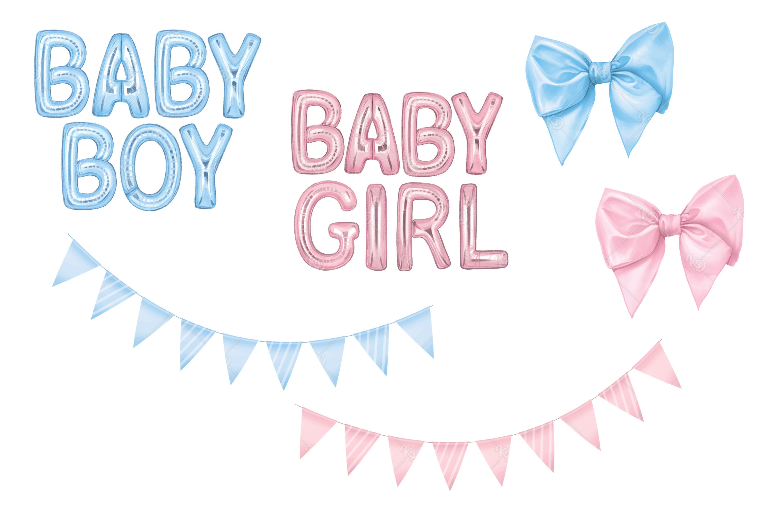 Baby Gender Reveal Clip Art