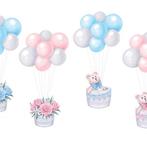 Baby Shower Clipart, Gender Reveal, Nursery Clipart, Maternity Clipart ...