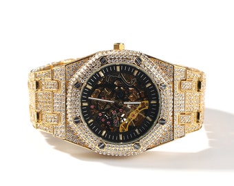 Hip Hop Iced Out Watch - Etsy