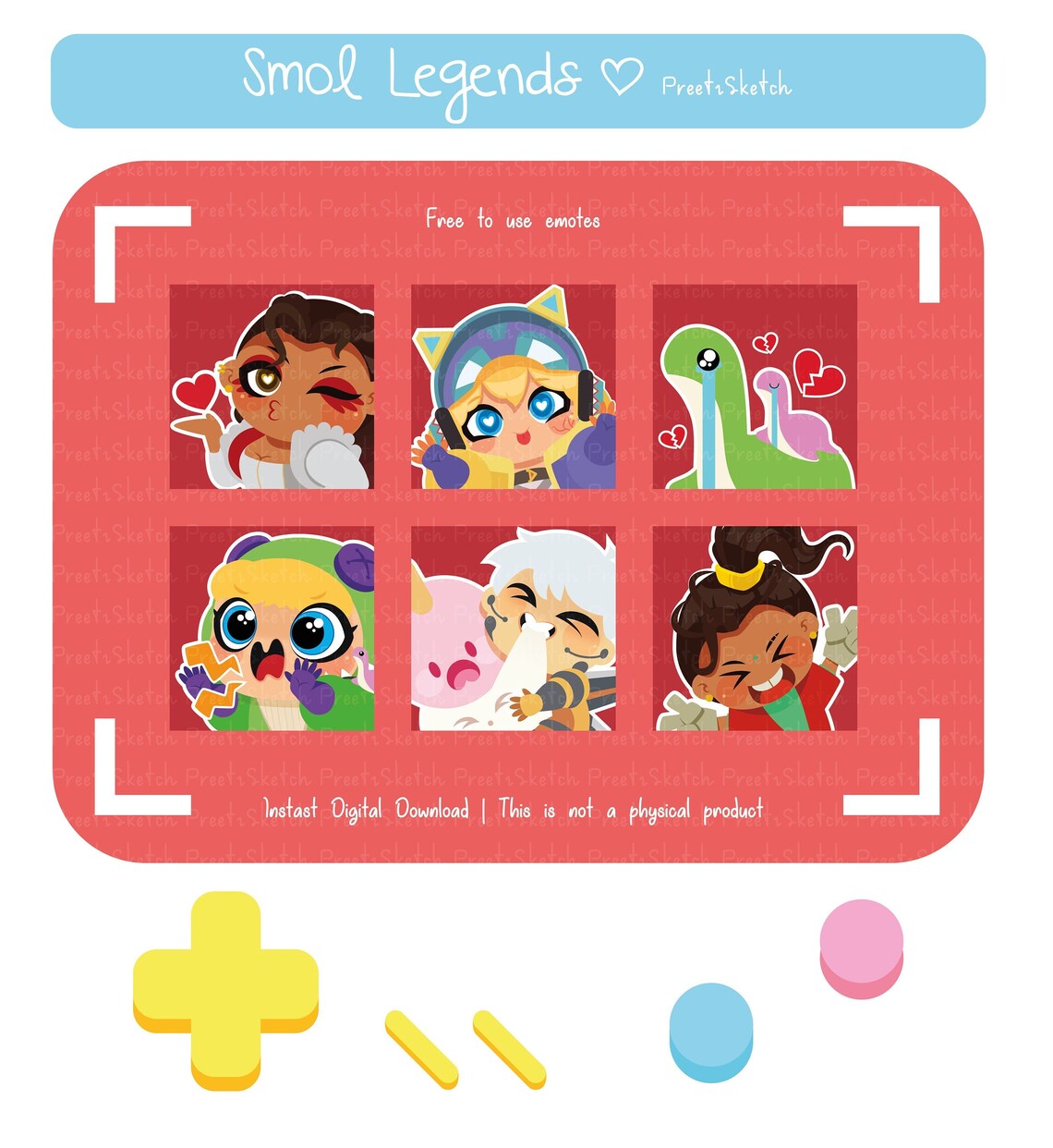 Apex Smol Legends Emote Pack Free to Use for Twitch - Etsy