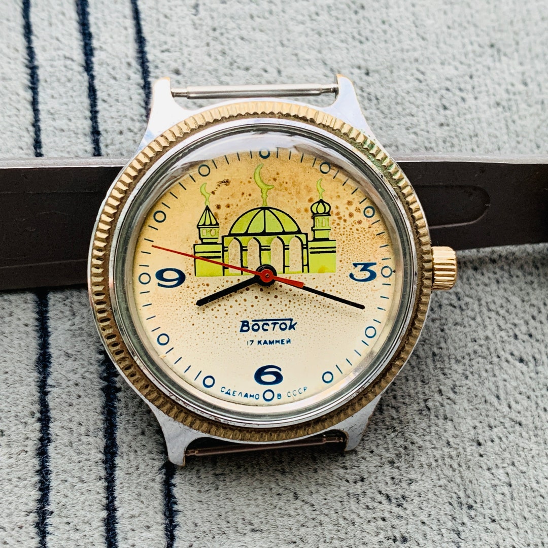 Collectible Watch WOSTOK Komandirskie Mosque 17 Jewels Made in Ussr/men ...