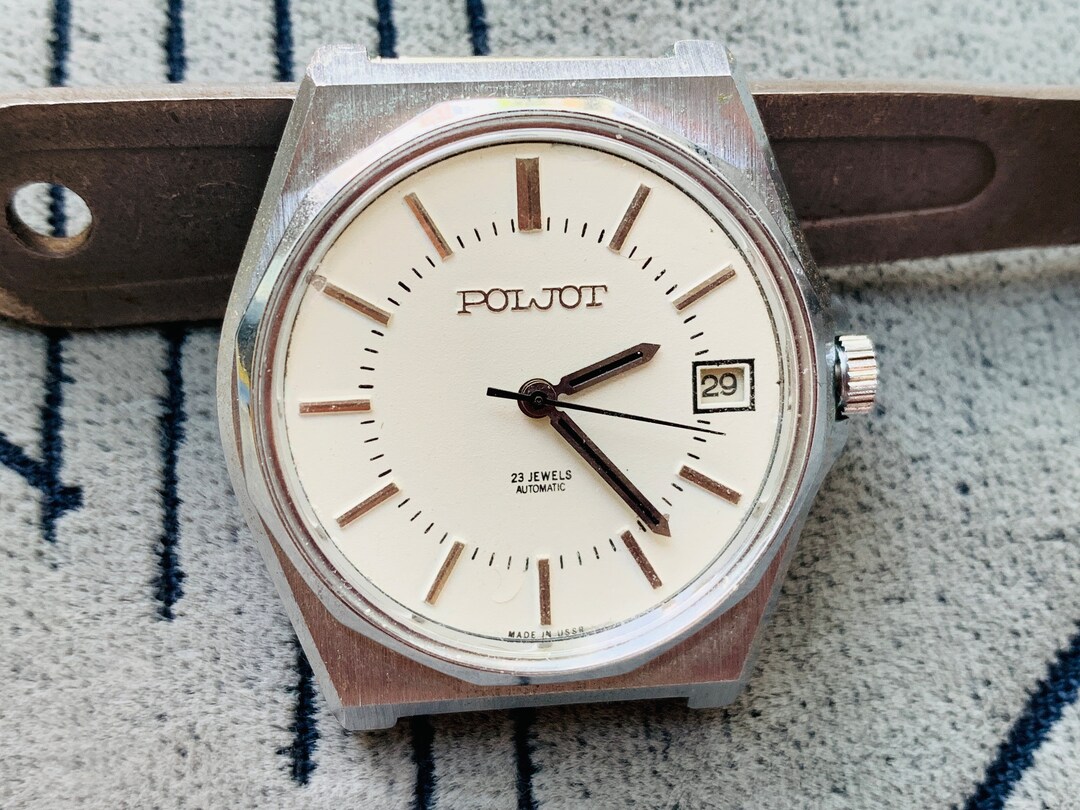 Collectible Watch POLJOT 23 Jewels Automatic 1 Mchz Named Kirova Made in Soviet Union/men's ...