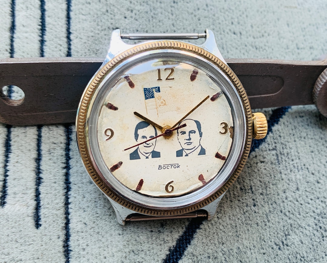 Collectible Watch VOSTOK George Bush and Mikhail Gorbachev/men's Wrist ...
