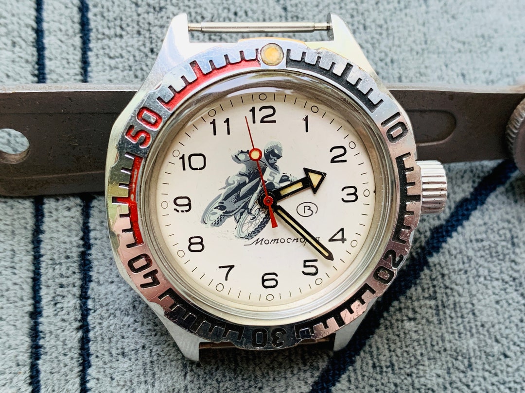 Collectible Watch VOSTOK Amphibian Motocross Very Rare Made in Ussr ...