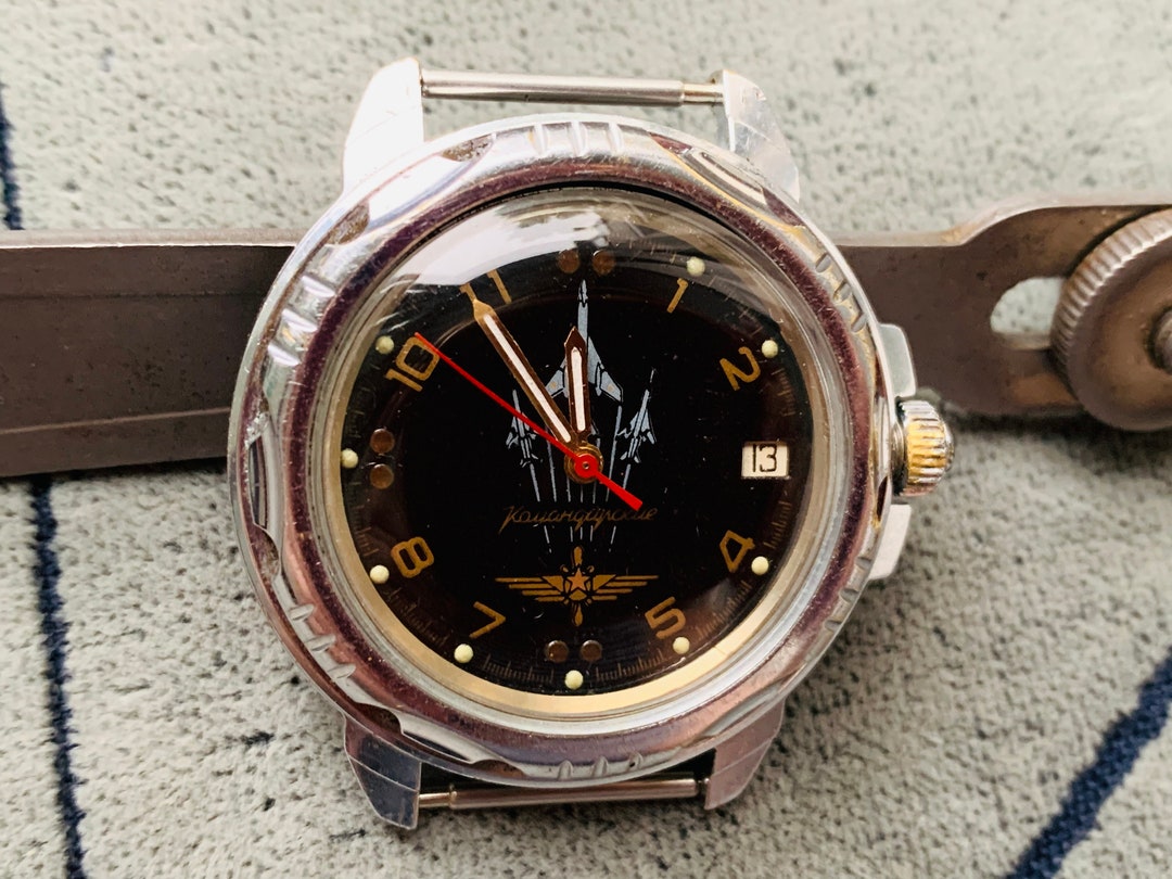 Collectible Watch VOSTOK Komandirskie Aviation With Calendar Chistopol ...