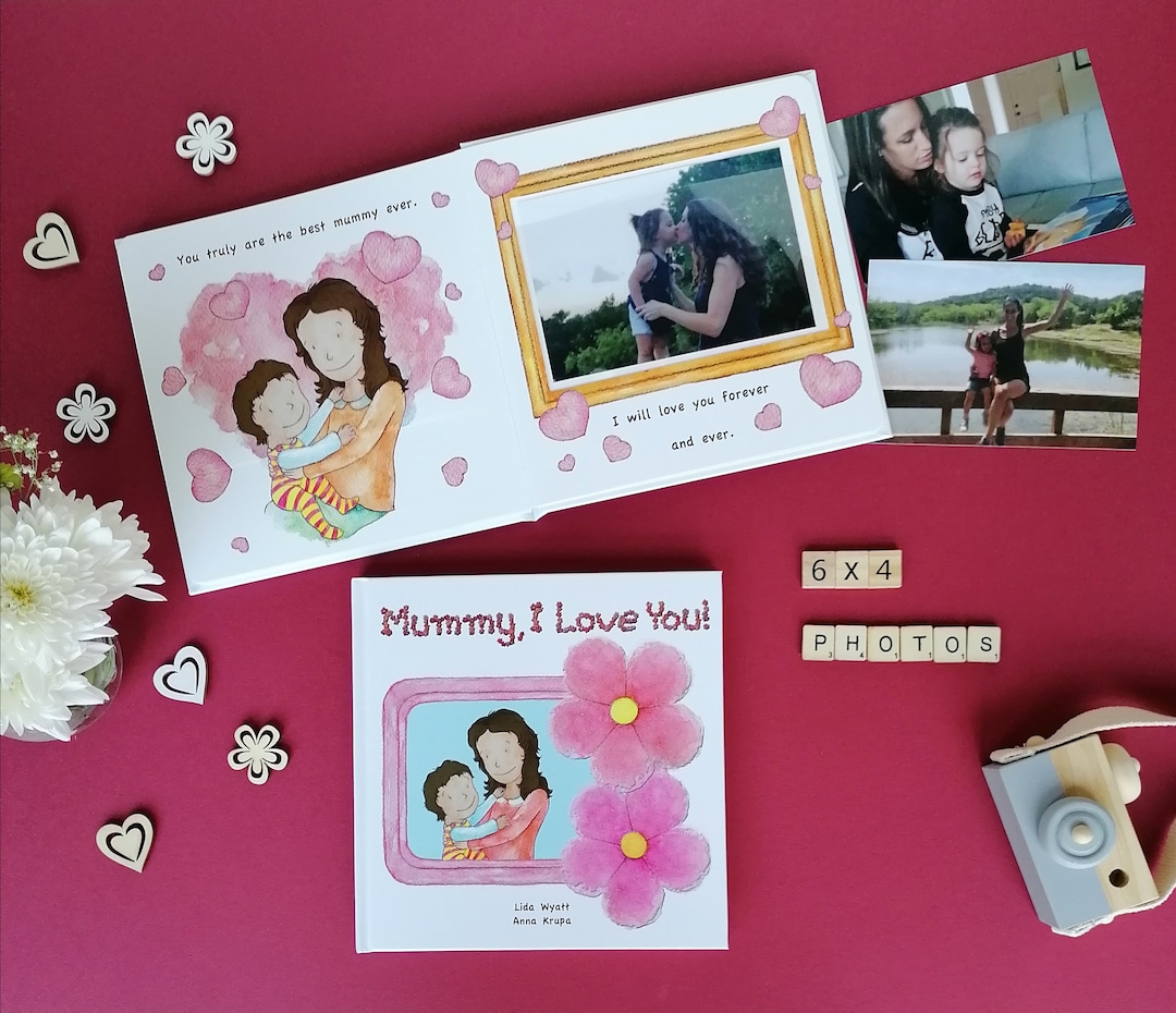 Mummy I Love You Illustrated Story Book With Own Photo Best Mum Mother ...