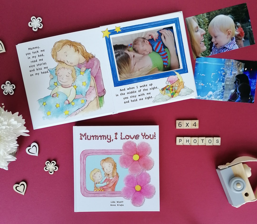 Mummy I Love You Illustrated Story Book With Own Photo Best Mum Mother ...