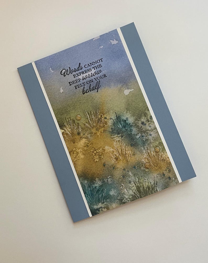 Sympathy Card, Card of Sorrow, There Are No Words, Sorry for Your Loss ...