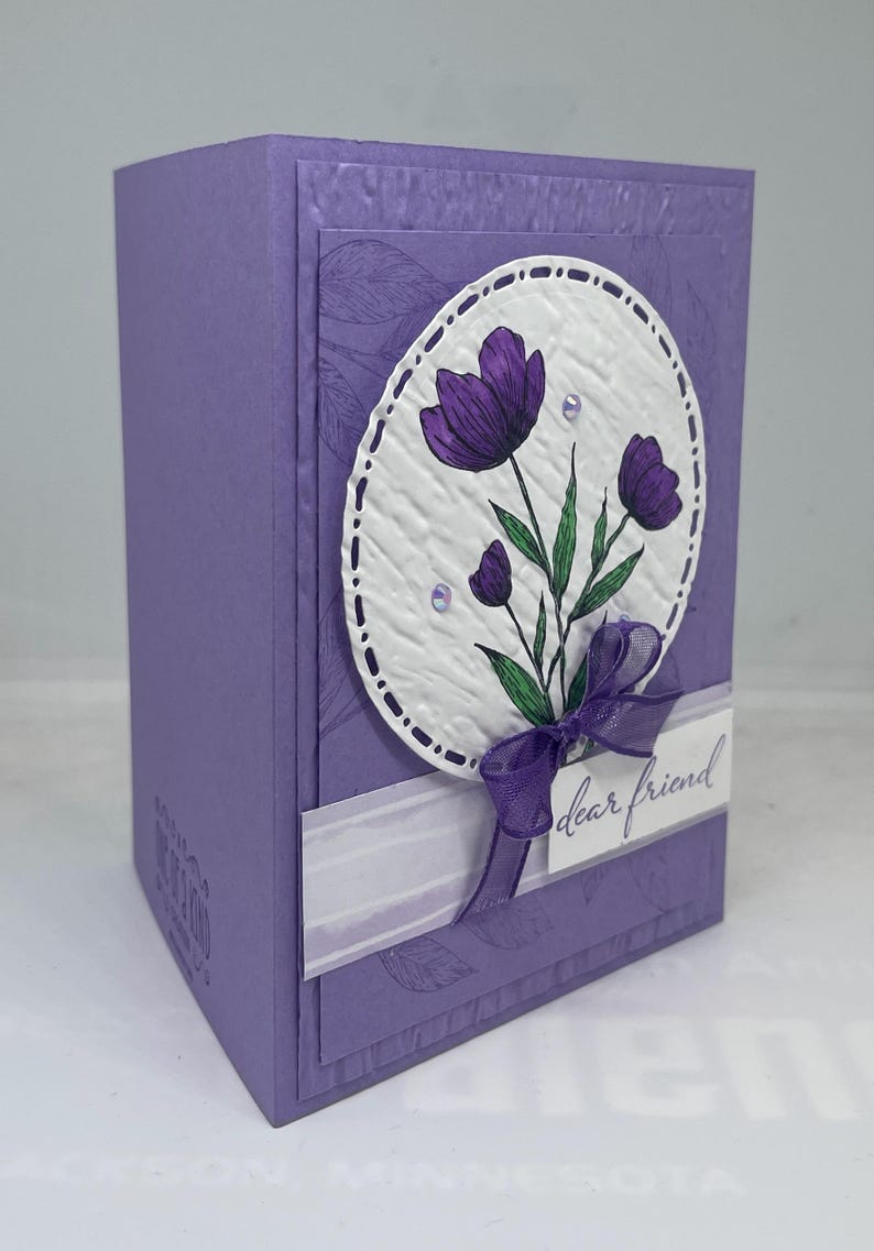 Dear Friend Birthday Card, Pretty in Highland Heather, Card for Friend ...