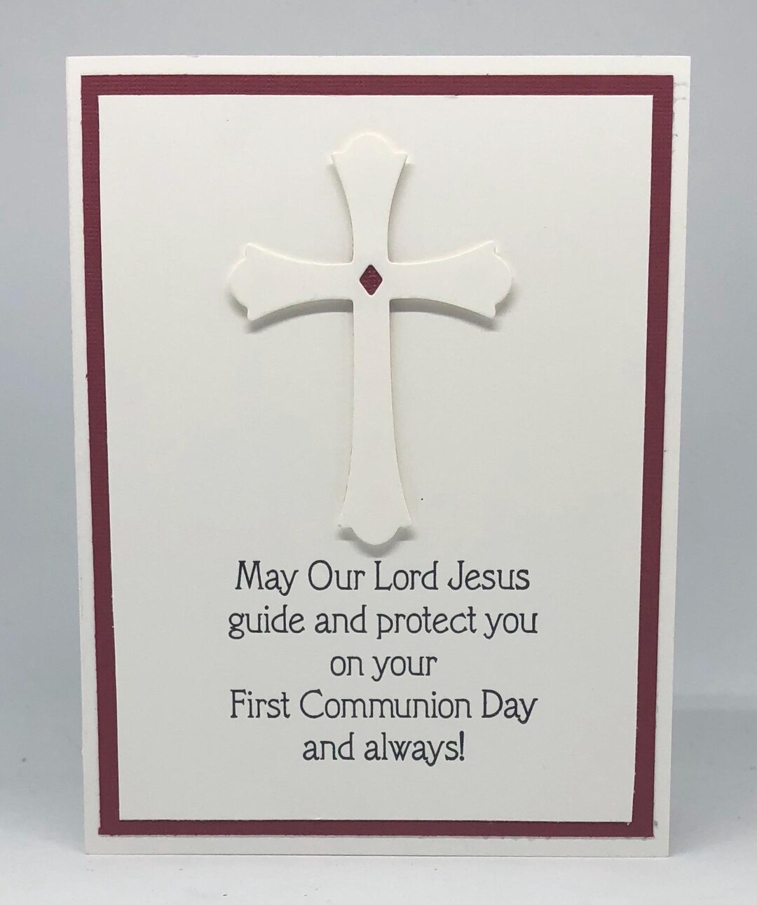 First Communion Card, Holy Communion Card, Christian Communion Card ...