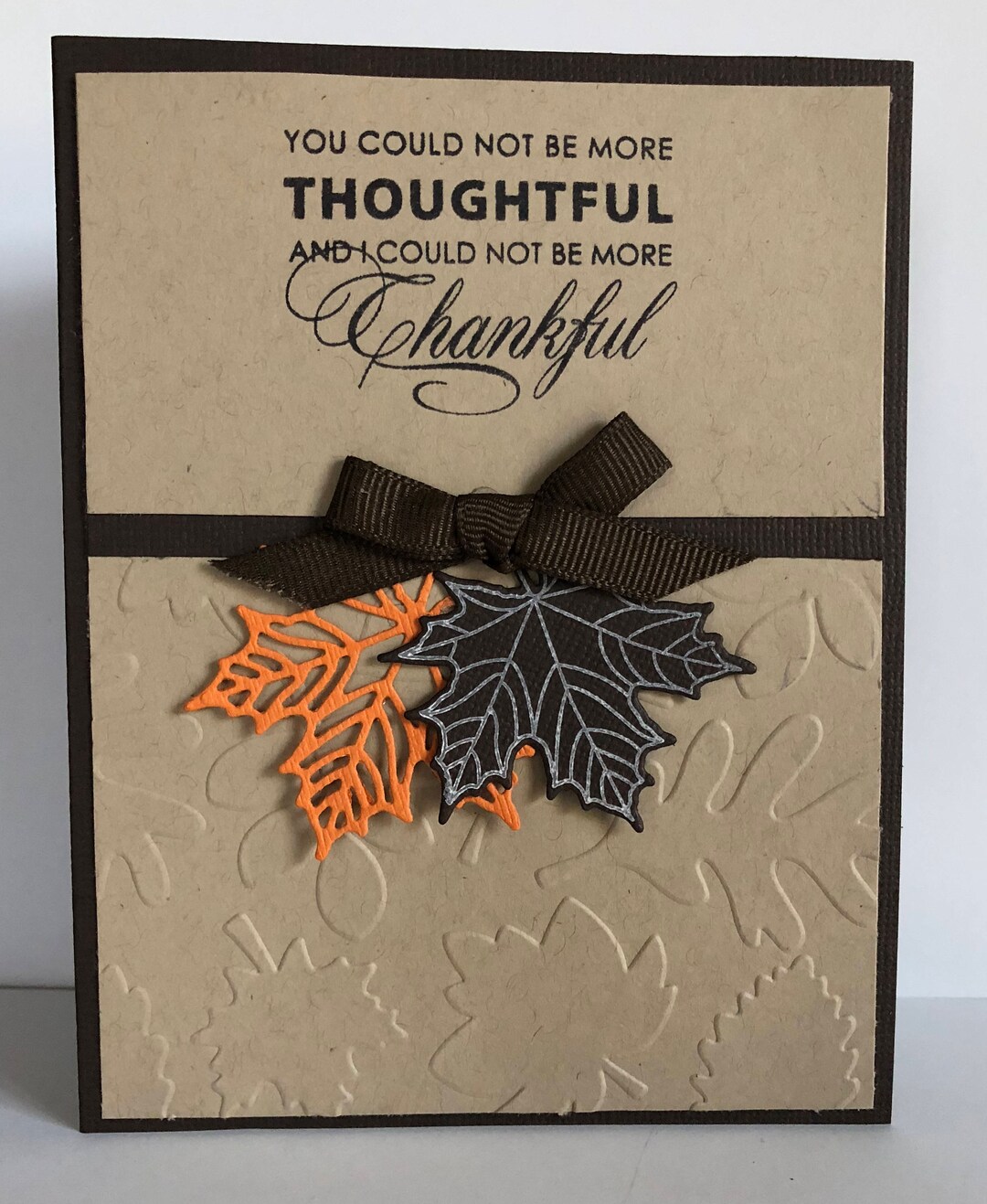 Thoughtful Thank You Autumn Thank You Card Fall Thank You - Etsy