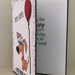 Cute Doggie Card, Happy Birthday Cards, Yippie-skippie Card, Silly ...