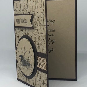 Loon Birthday Card, Masculine Birthday Cards, Wishing Happiness on Your ...