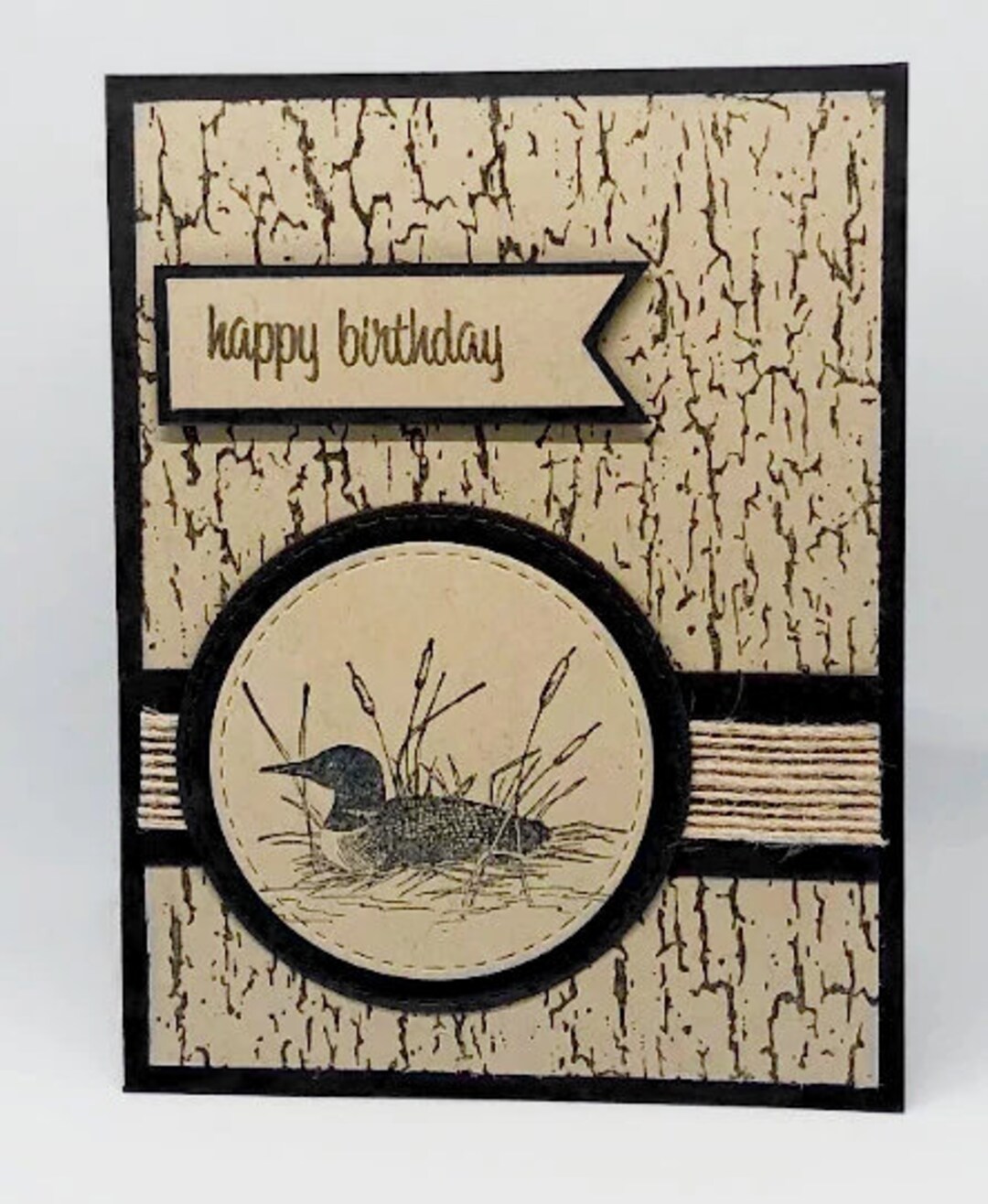 Loon Birthday Card, Masculine Birthday Cards, Wishing Happiness on Your ...