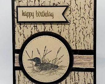 Handmade Stampin up Masculine Birthday Card - Etsy