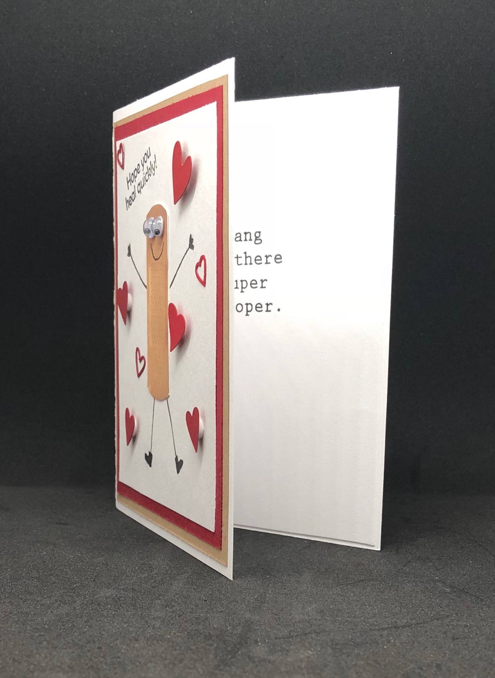 Cute Kids Get Well Card, Band Aid With Googly Eyes, Band Aid Card for ...