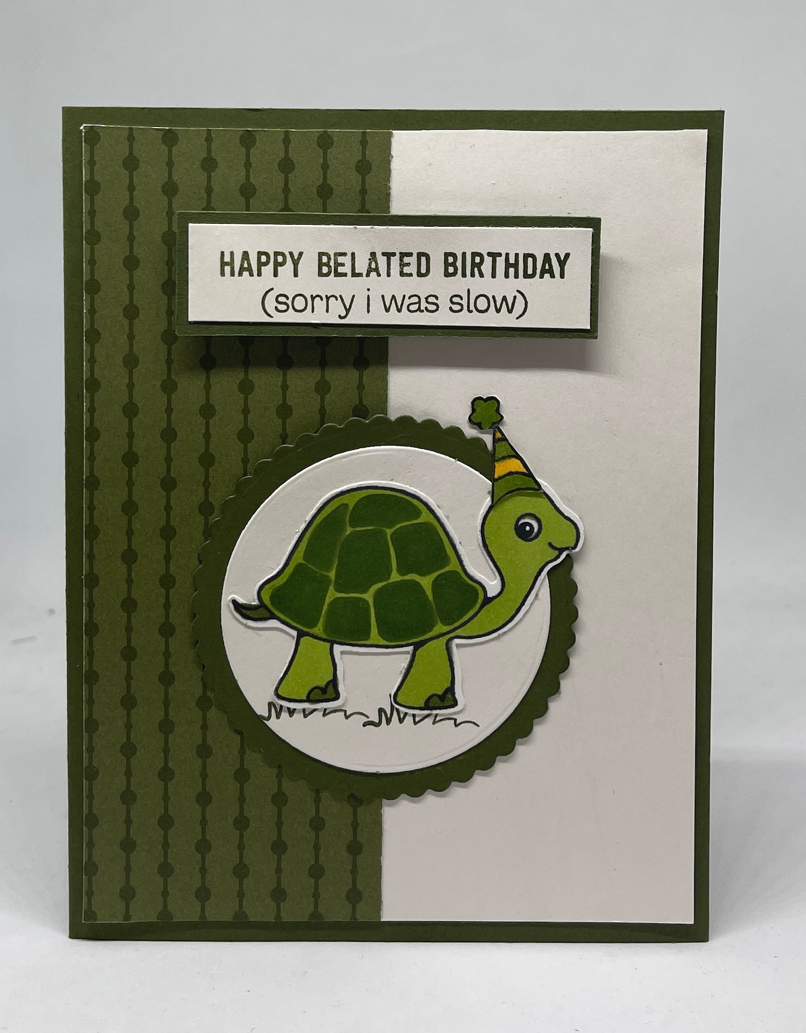 Turtle Belated Birthday Card Funny Birthday Card Happy - Etsy UK