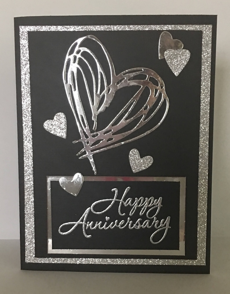 Anniversary Card for Couple, Happy Anniversary Cards, Handmade Card ...