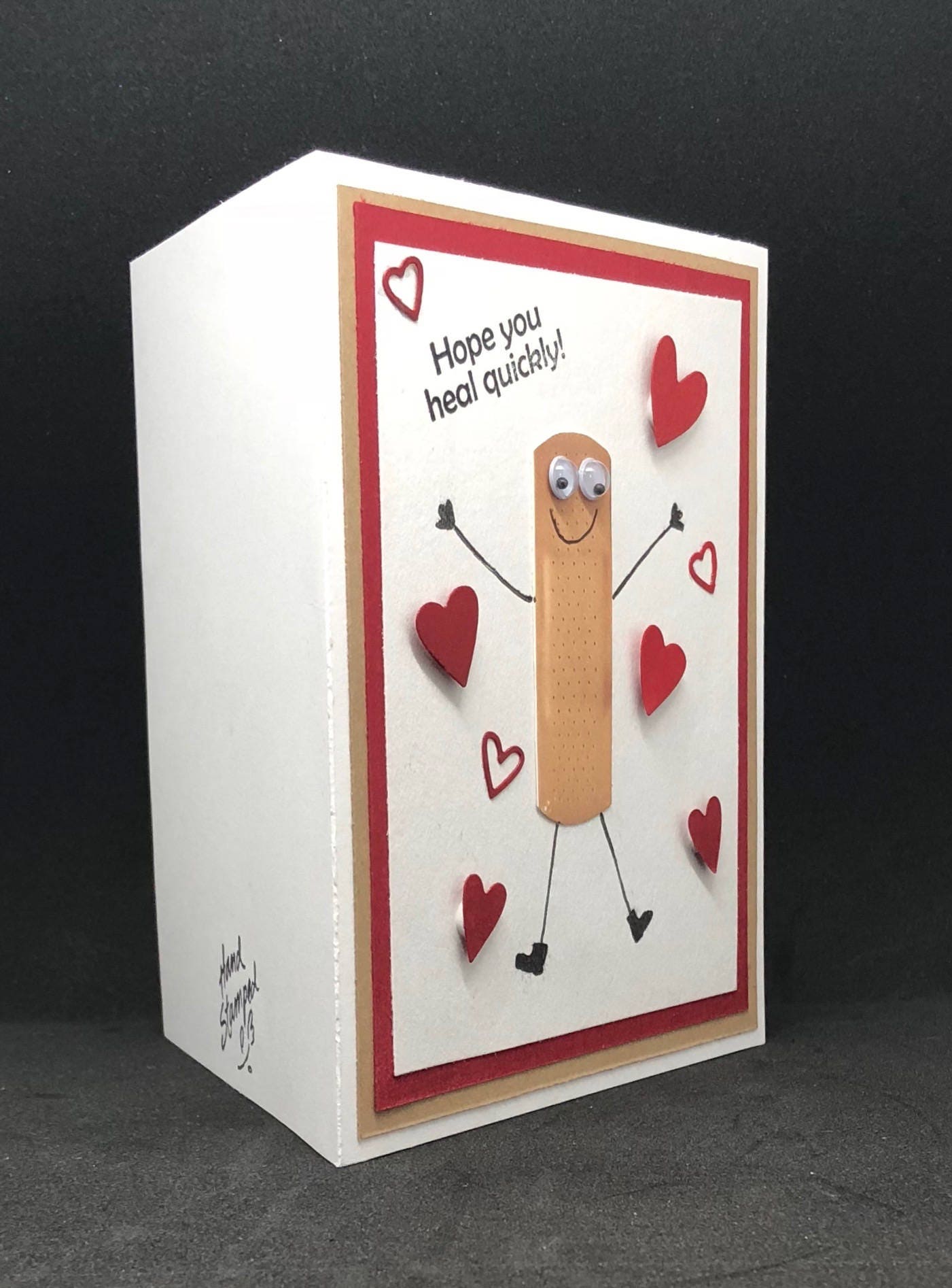 Cute Kids Get Well Card, Band-aid With Googly Eyes, Band-aid Card for ...
