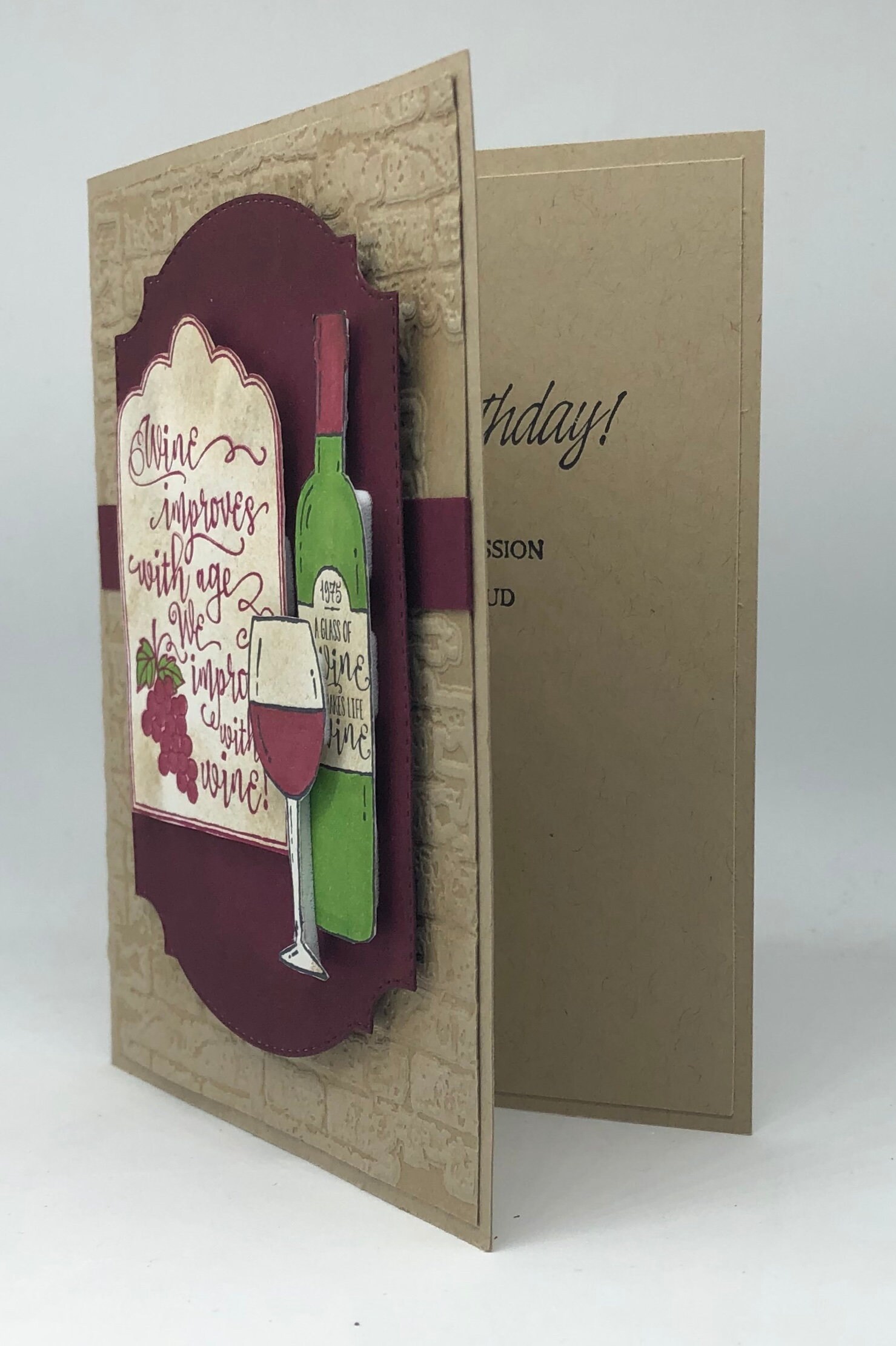 Wine Card for Husband, Dad Wine Card, Wine Birthday Card, Birthday Card ...