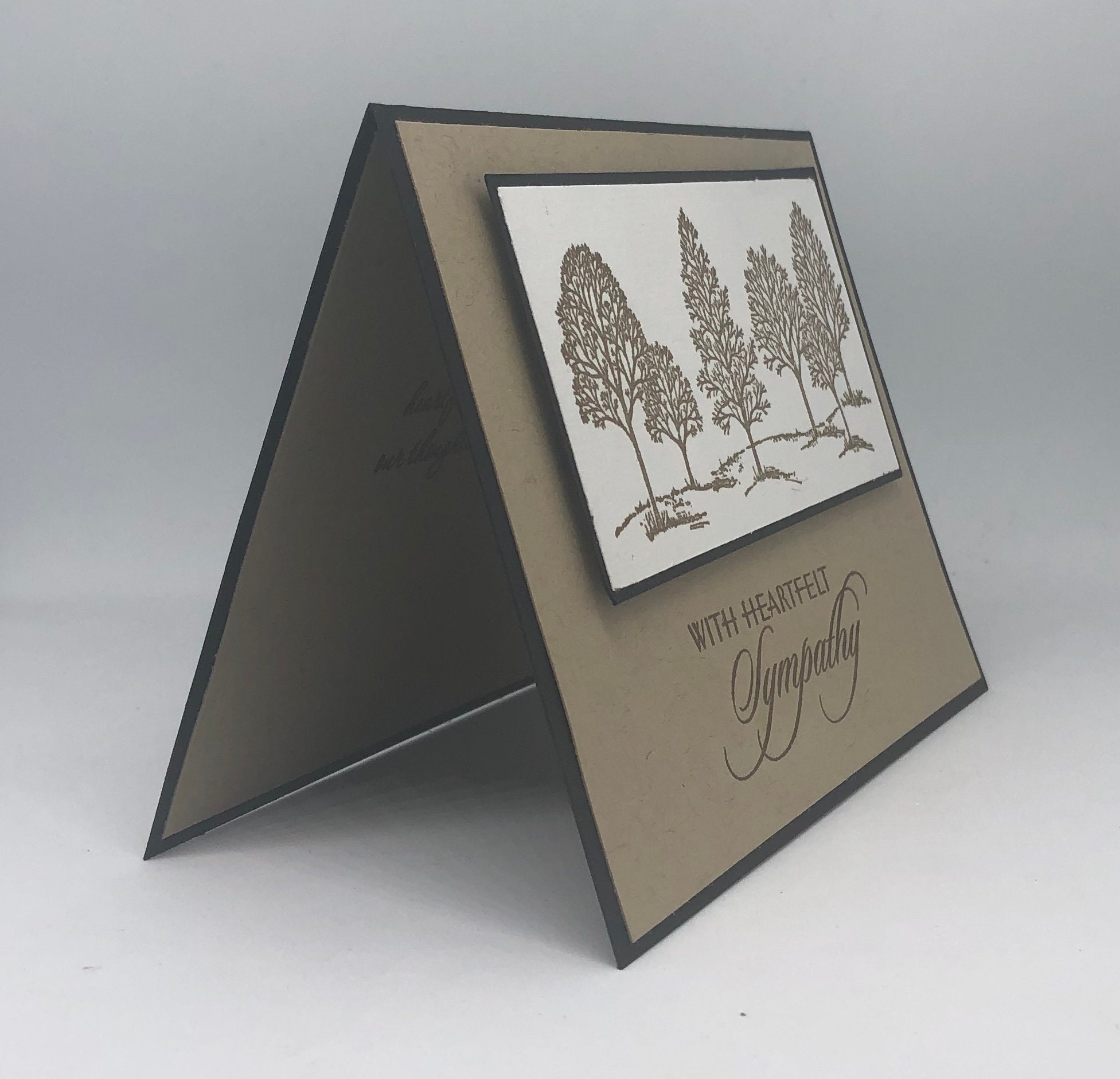 Tree Sympathy Card Handmade Sympathy Card Loss of Father - Etsy