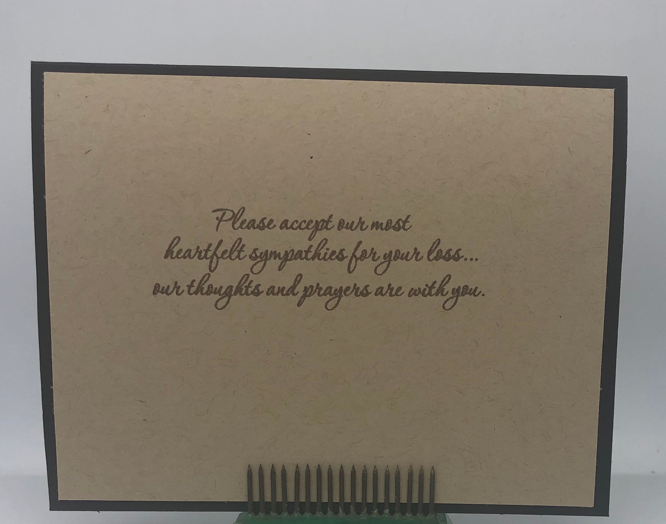 Tree Sympathy Card, Handmade Sympathy Card, Loss of Father Card, Card ...