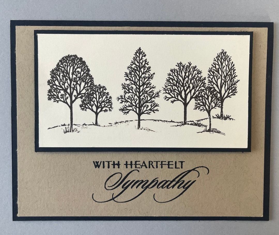 Tree Sympathy Card, Handmade Sympathy Card, Loss of Father Card, Card ...