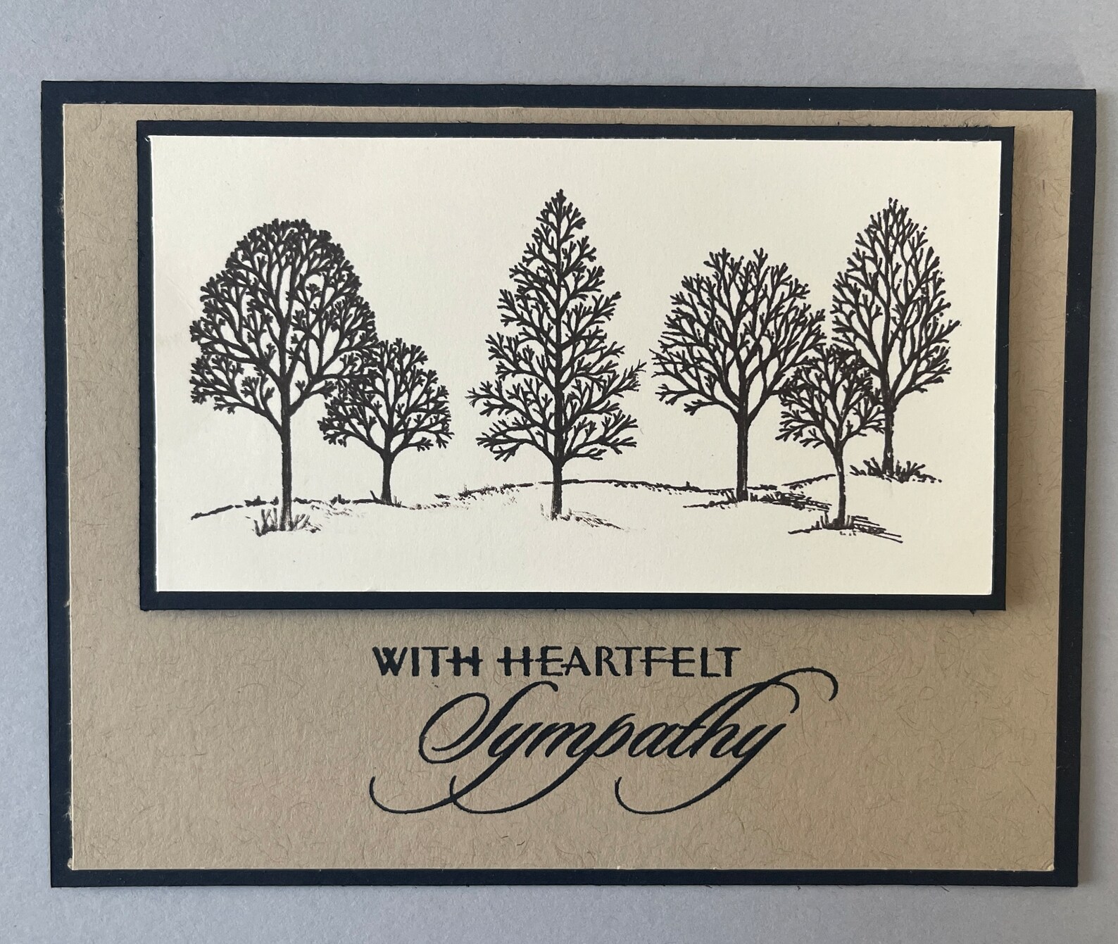 Tree Sympathy Card, Handmade Sympathy Card, Loss of Father Card, Card ...