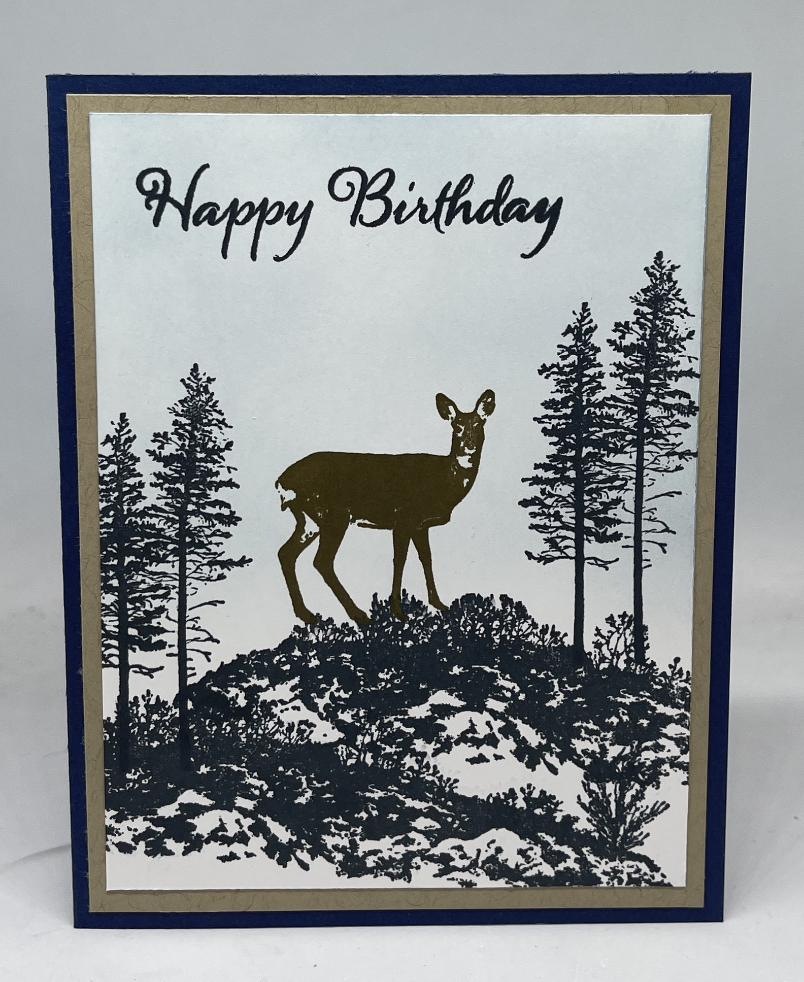 Deer Birthday Card, Card for Him, Happy Birthday Cards, Masculine ...