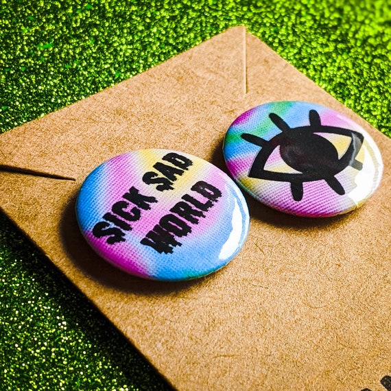 Daria Pin Daria badge set 90s pin sick sad world alien | Etsy