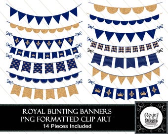 Royal Blue Banners - Etsy