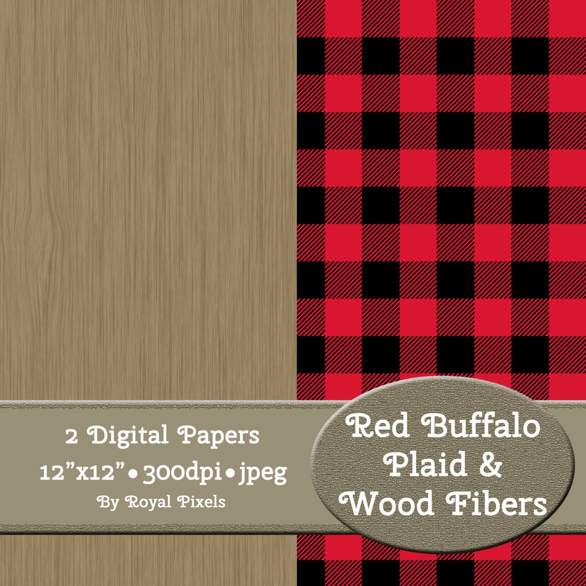 Lumberjack Buffalo Plaid Set UPPERCASE Alphabet 26 - Etsy