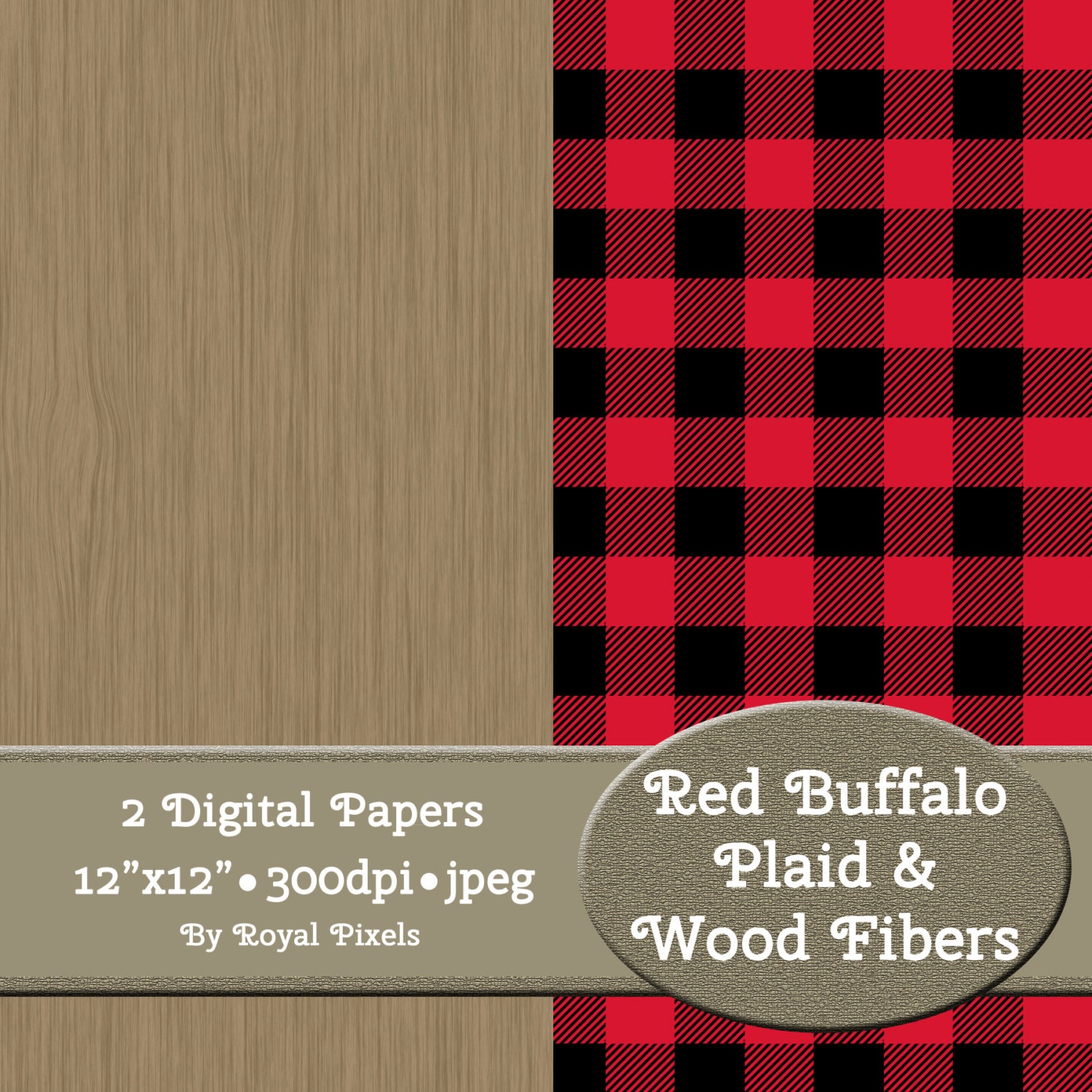 Lumberjack Buffalo Plaid Set UPPERCASE Alphabet 26 - Etsy