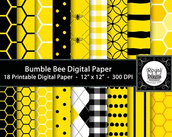 Bumble Bee Paper | Etsy