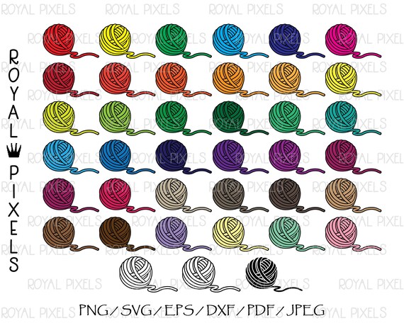 Yarn Clipart Border