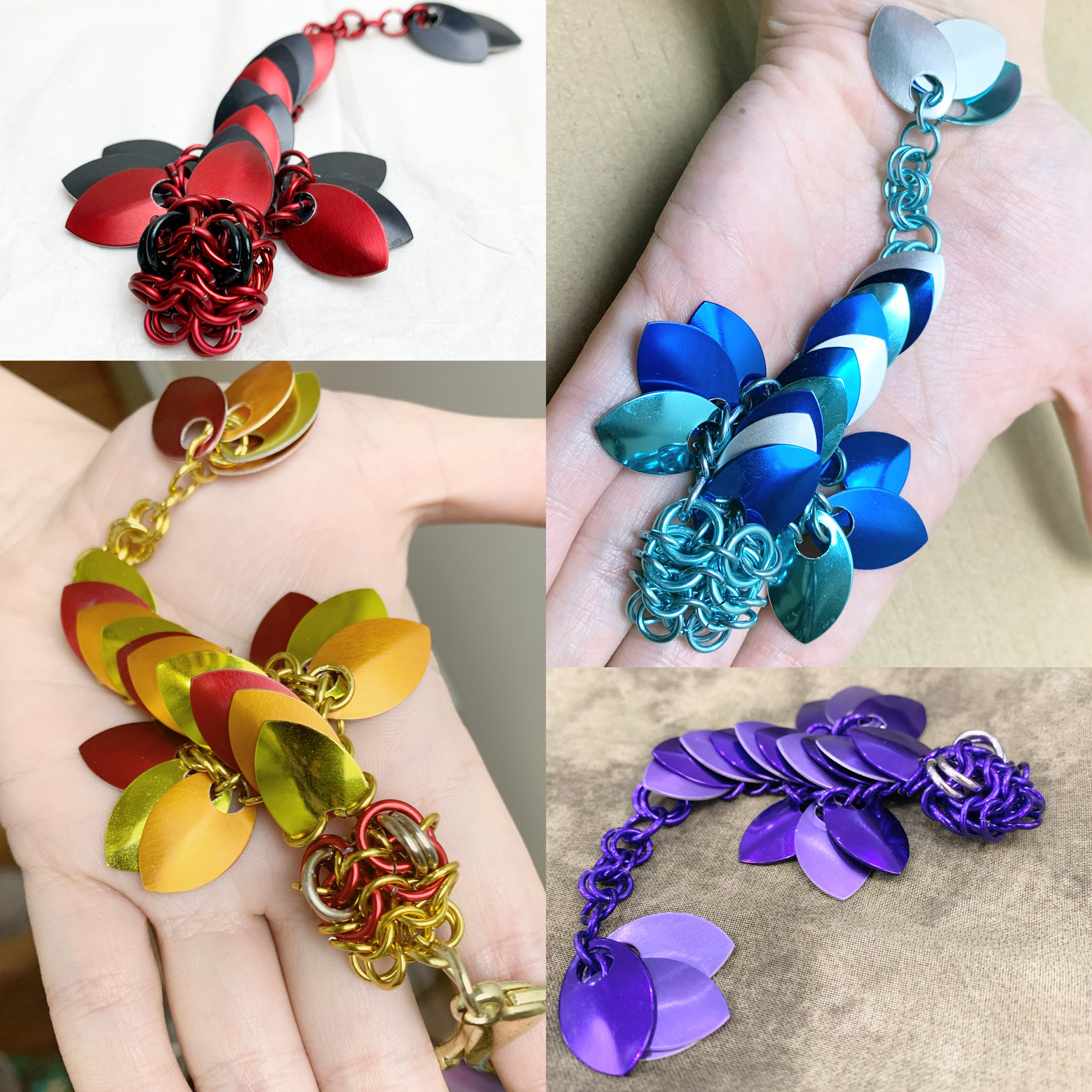 Custom Chainmail Baby Dragon Keychain and Necklace - Etsy