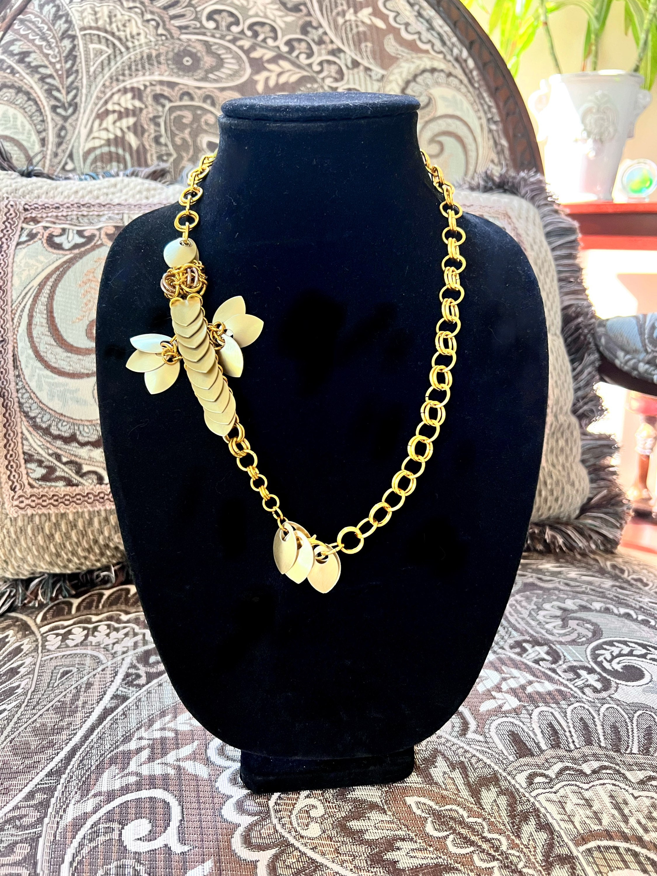 Custom Chainmail Baby Dragon Keychain and Necklace - Etsy