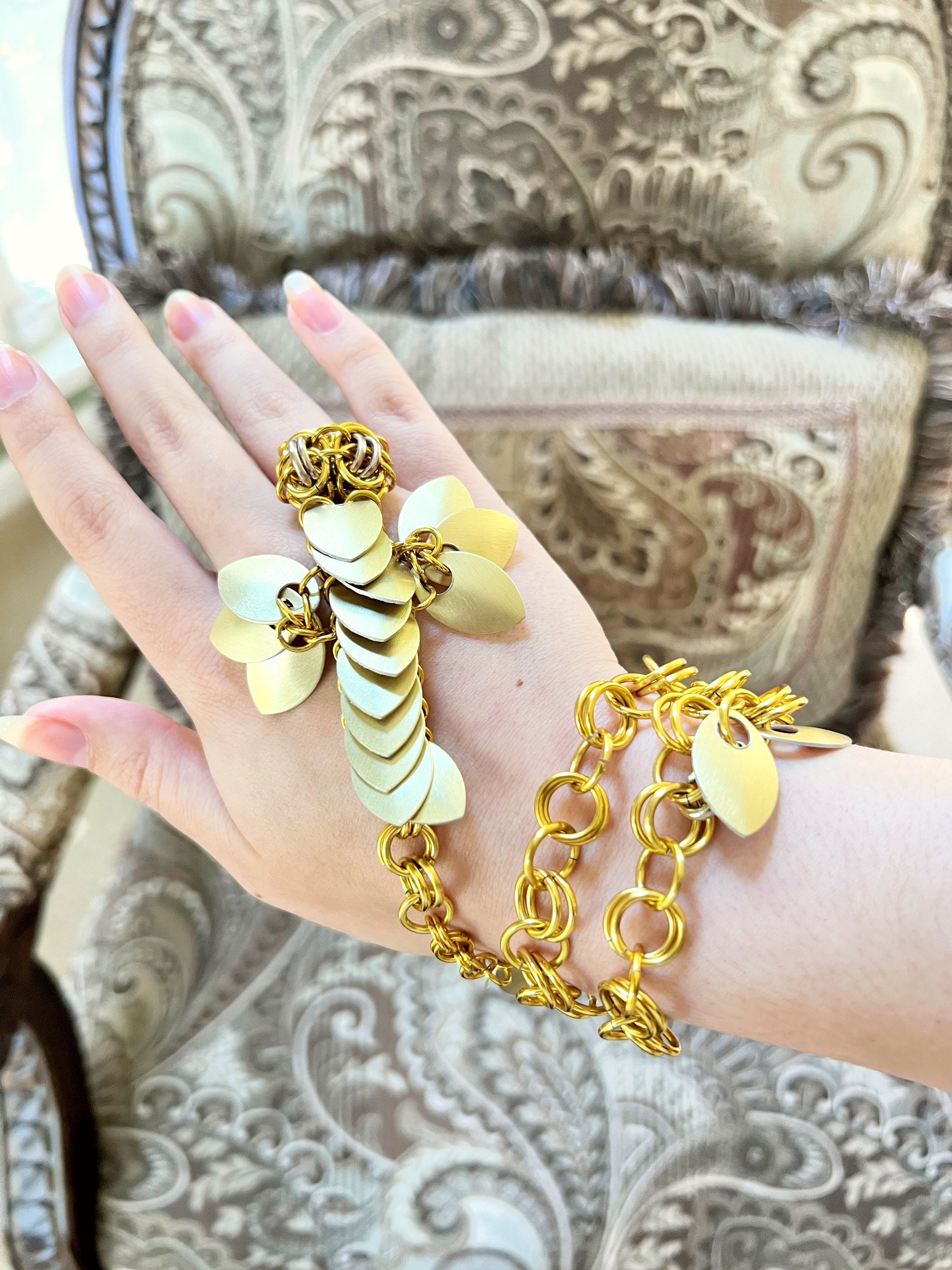 Custom Chainmail Baby Dragon Keychain and Necklace - Etsy