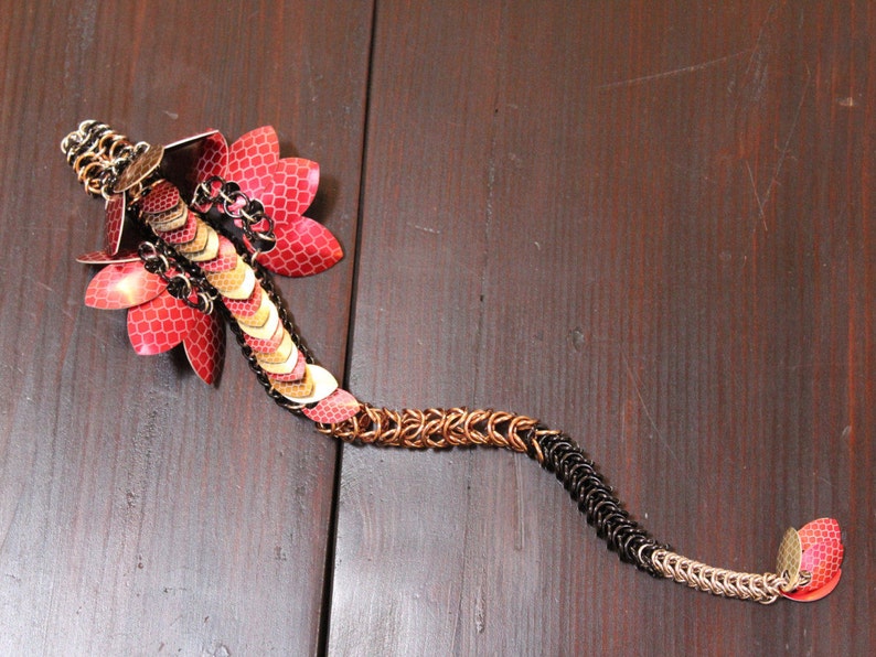 Custom Chainmail Dragon Bracelet and Sculpture Large - Etsy
