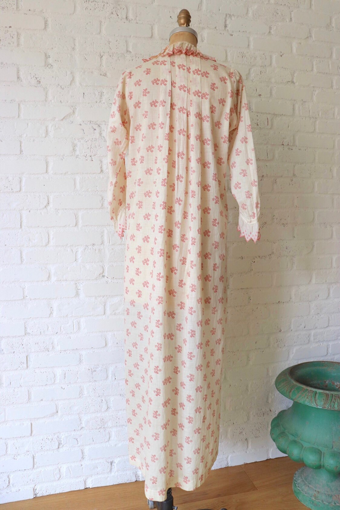 Victorian Pink Calico Dress - Etsy