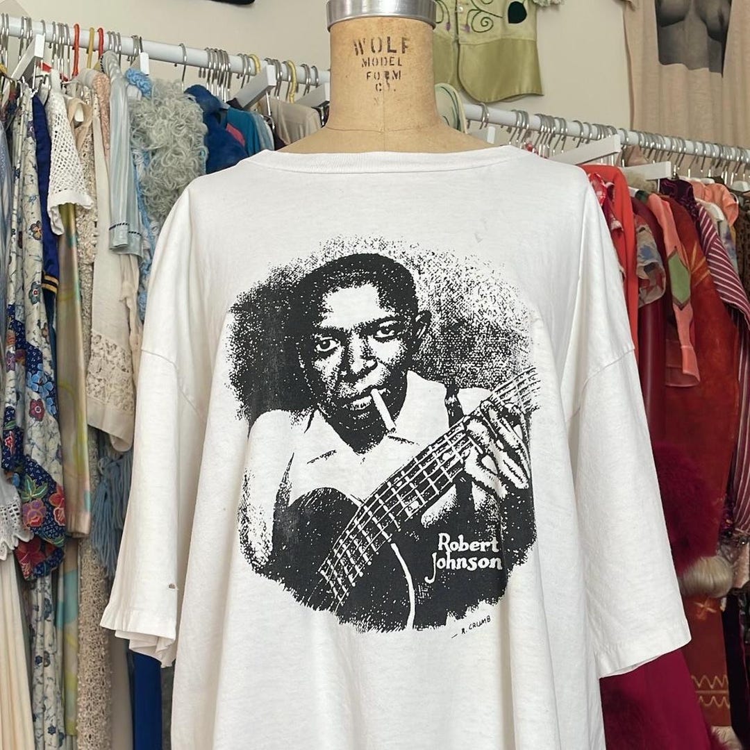 Rare R Crumb Robert Johnson Cotton T-shirt - Etsy