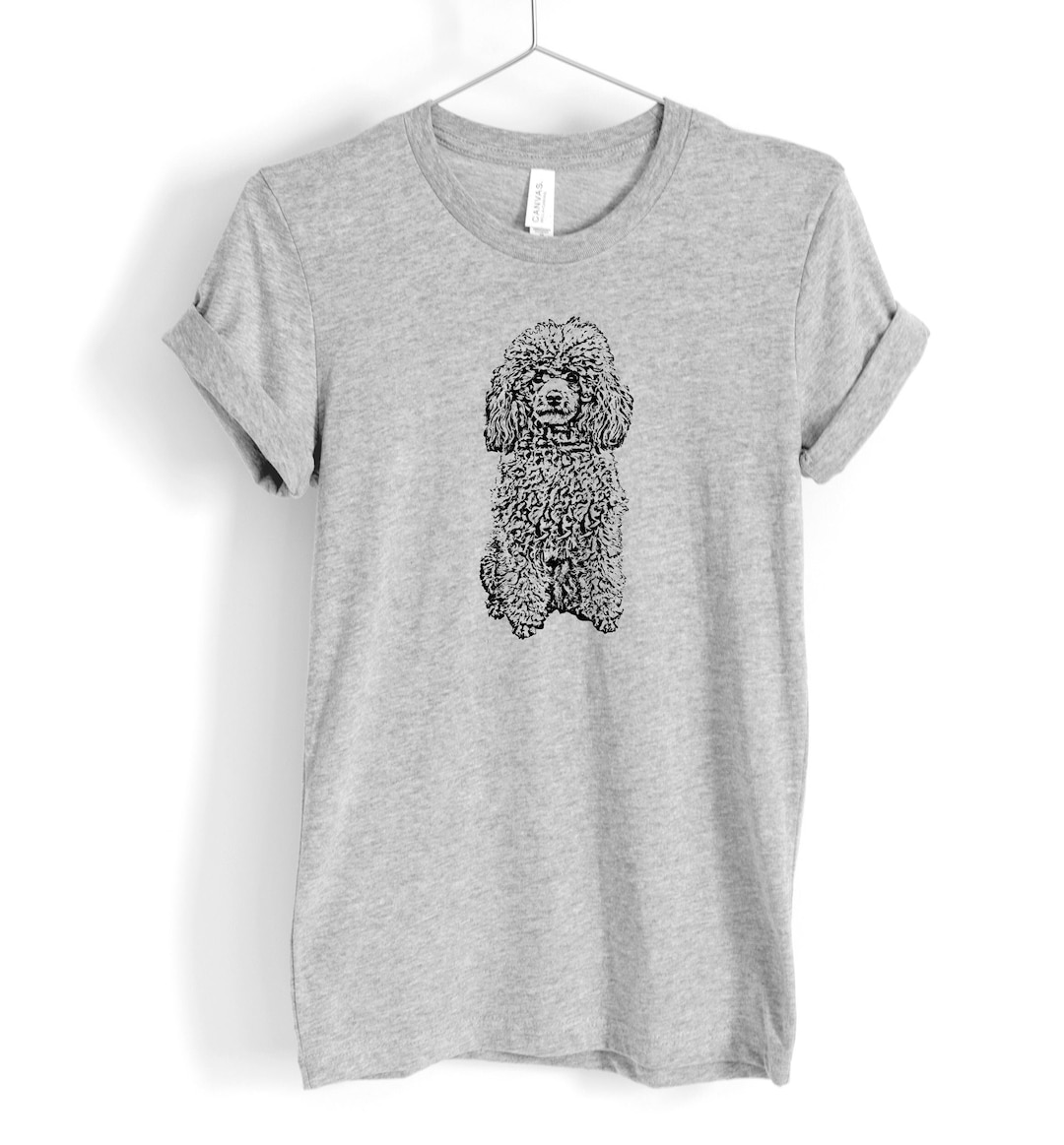 Poodle Shirt, Poodle Gifts, Poodle Art Dog Mom Shirt for Standard ...
