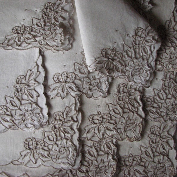 Cutwork Napkins - Etsy