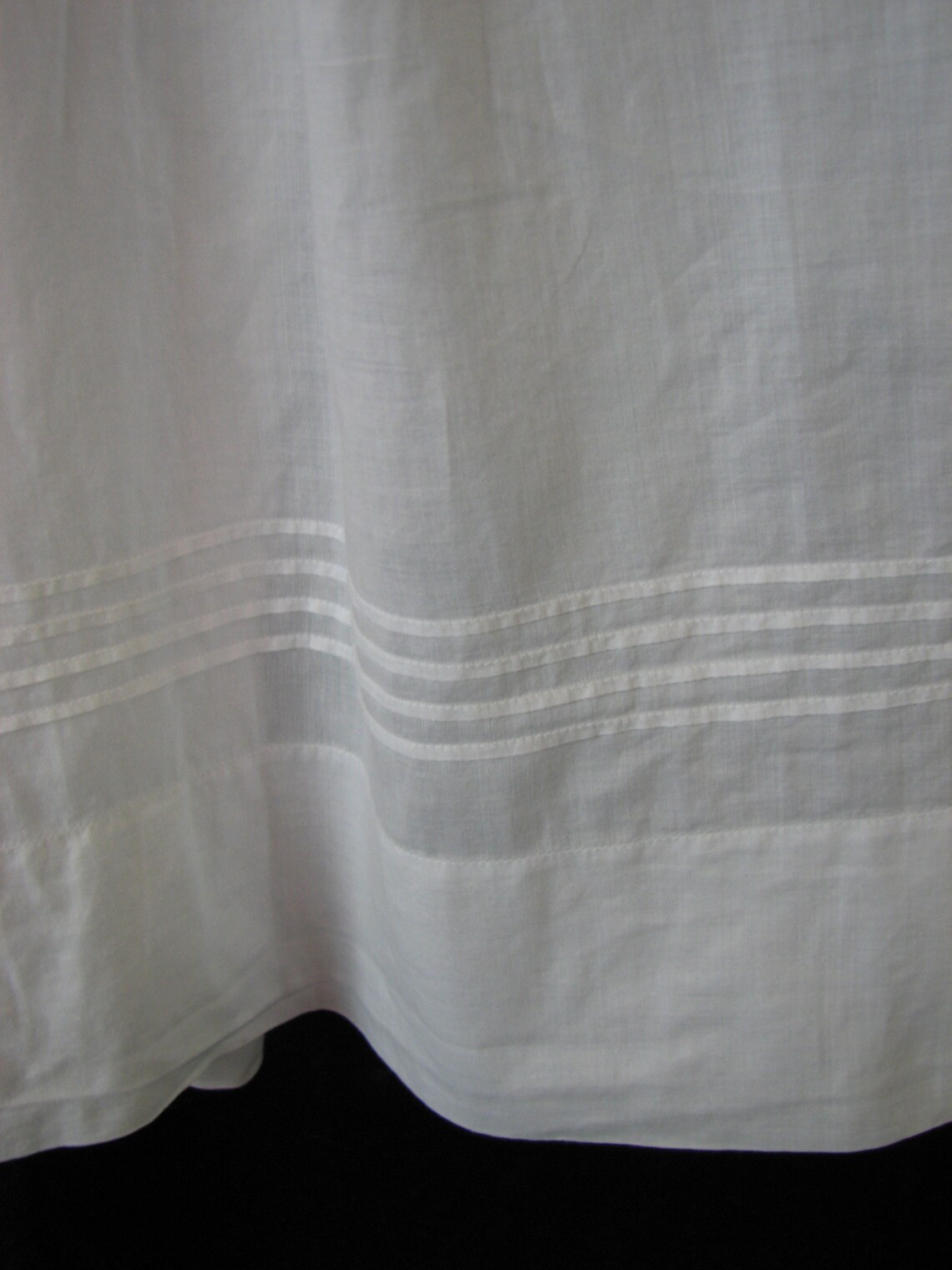 Lovely Antique Vintage Long Pintuck, Eyelet, Embroidery and Lace Dress ...