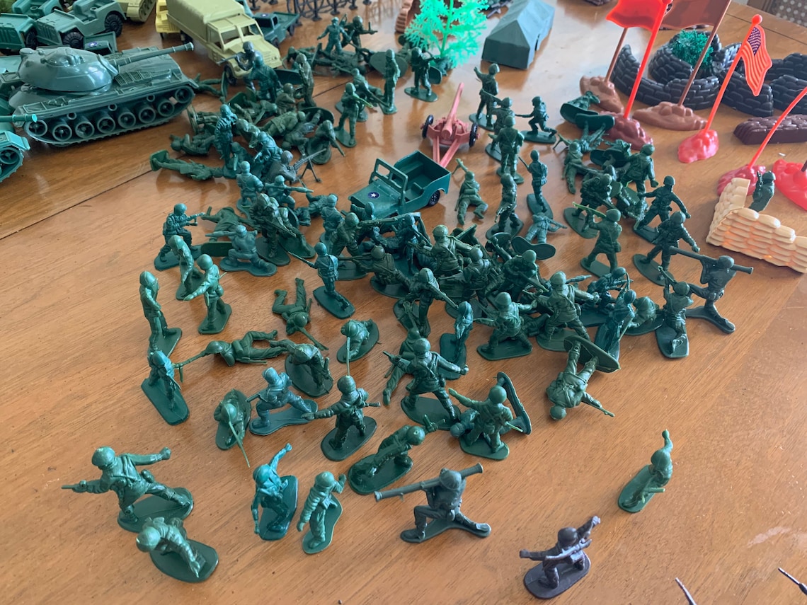 Huge army man toy lot | Etsy