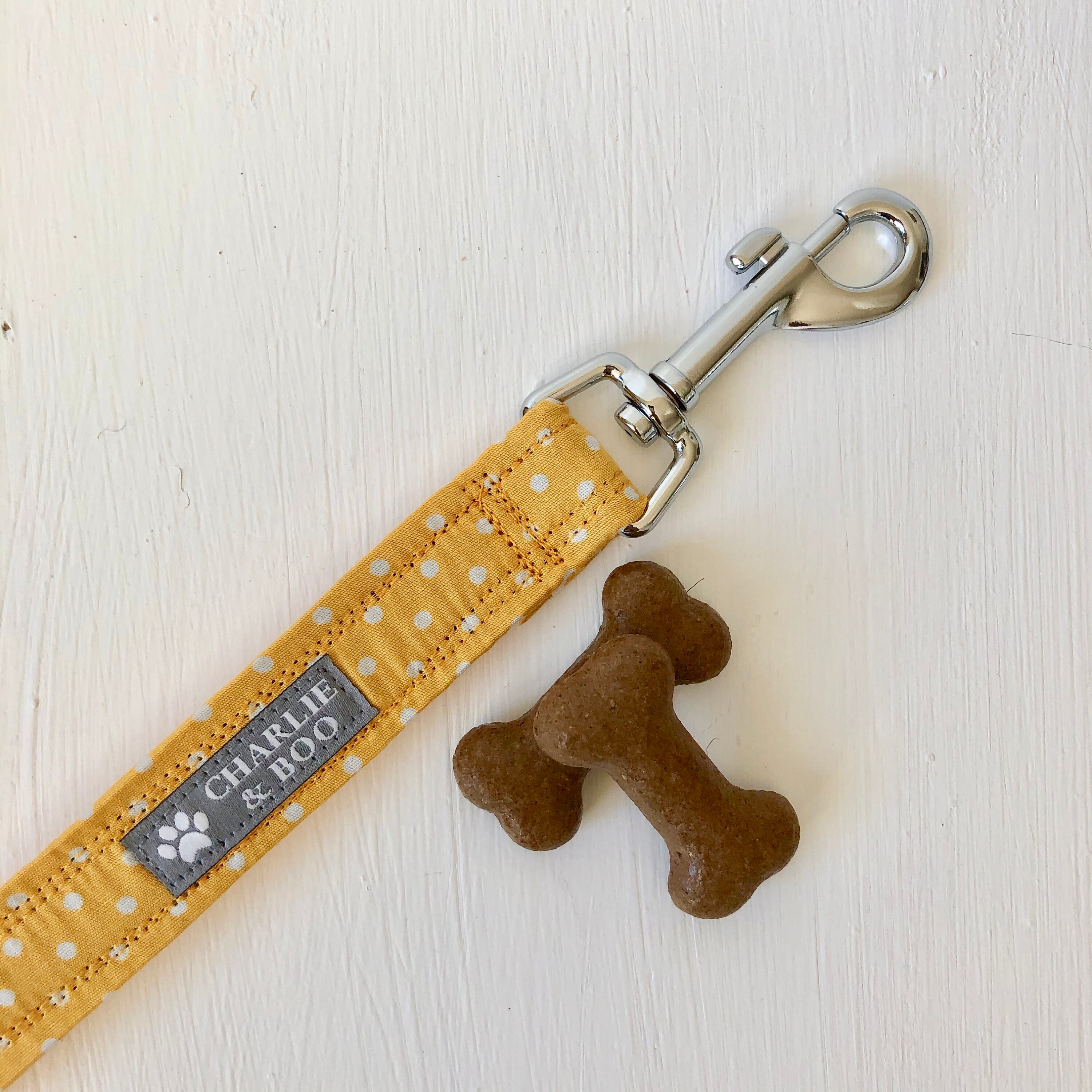Yellow polka dot dog lead Yellow dog lead Dog lead Dog | Etsy