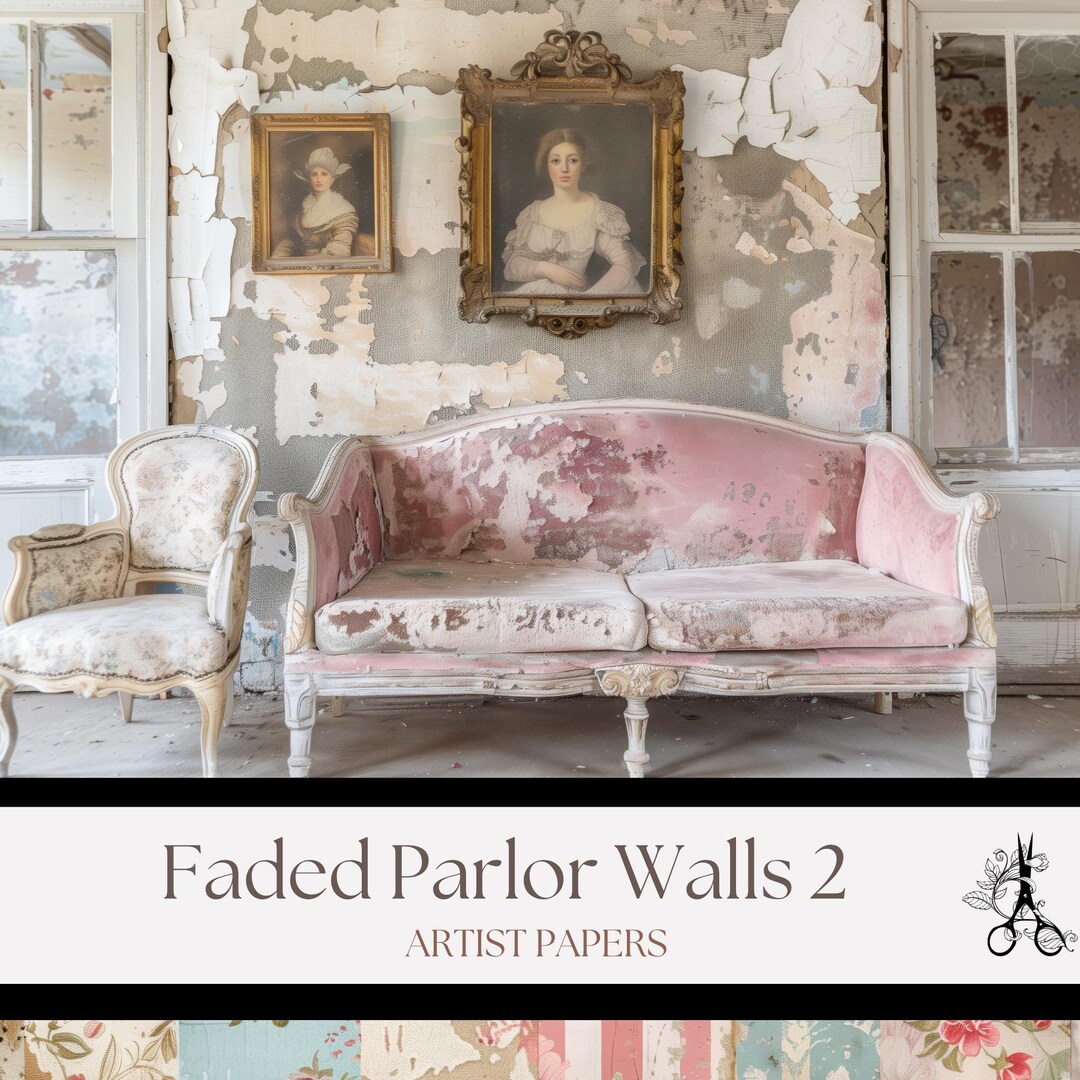 French Parlor Shabby Chic Junk Journal Artist Pages: Romantic Printable ...