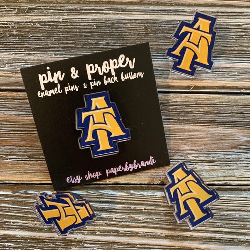 North Carolina A&T State University Aggie Pride Pin licensed - Etsy