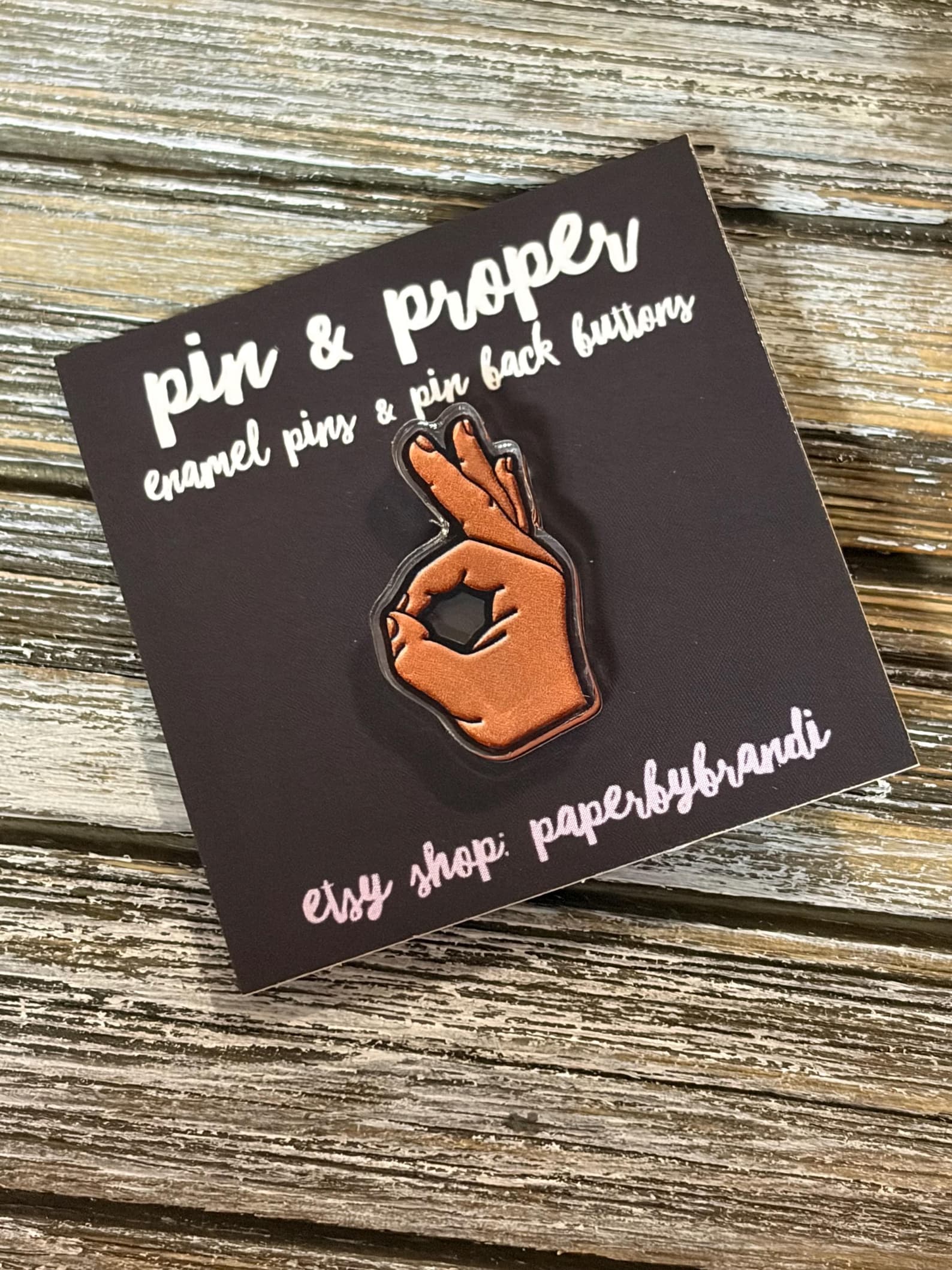 Kappa Hand Sign Acrylic Lapel Pin - Etsy
